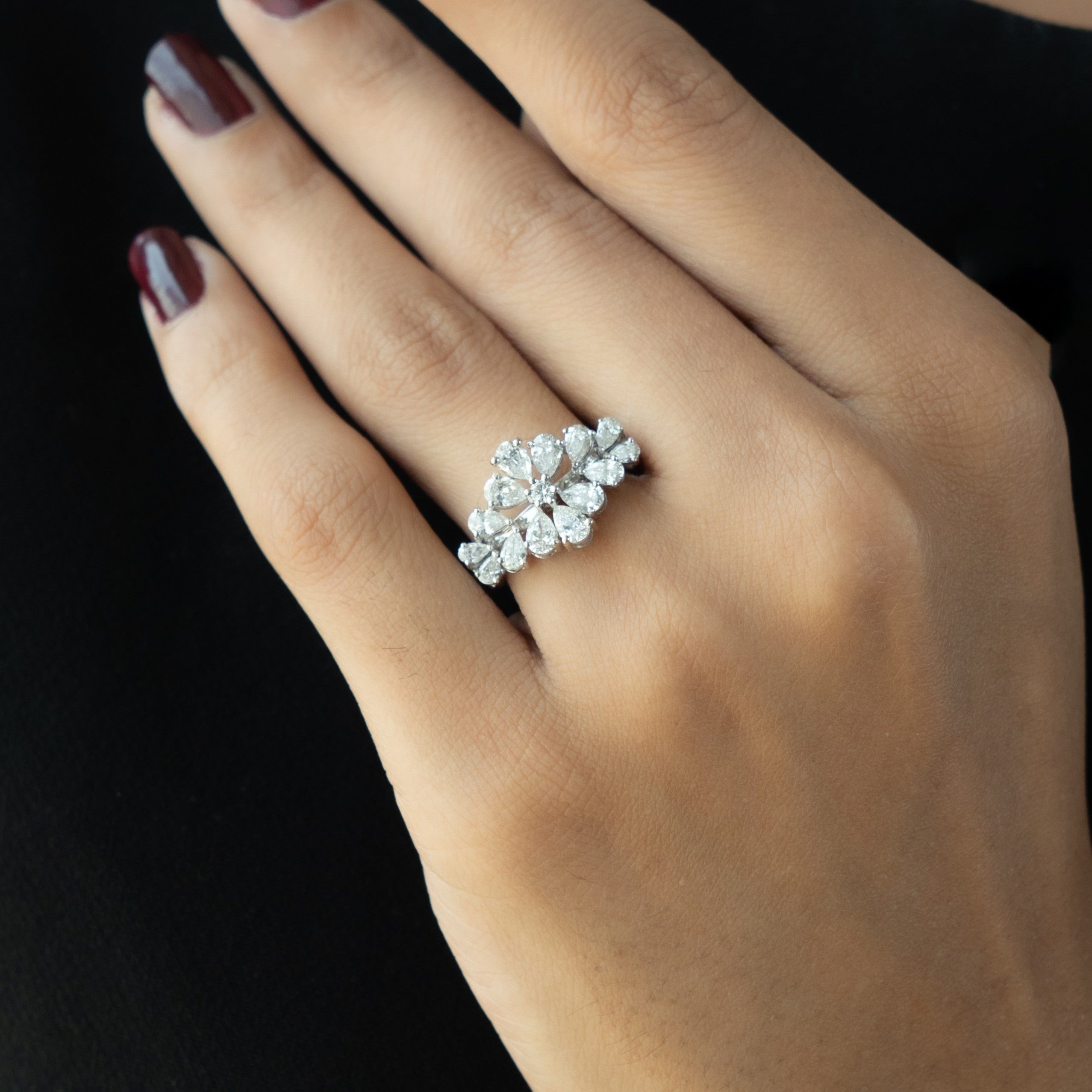 Fleur Pear Ring | Proffini Jewels
