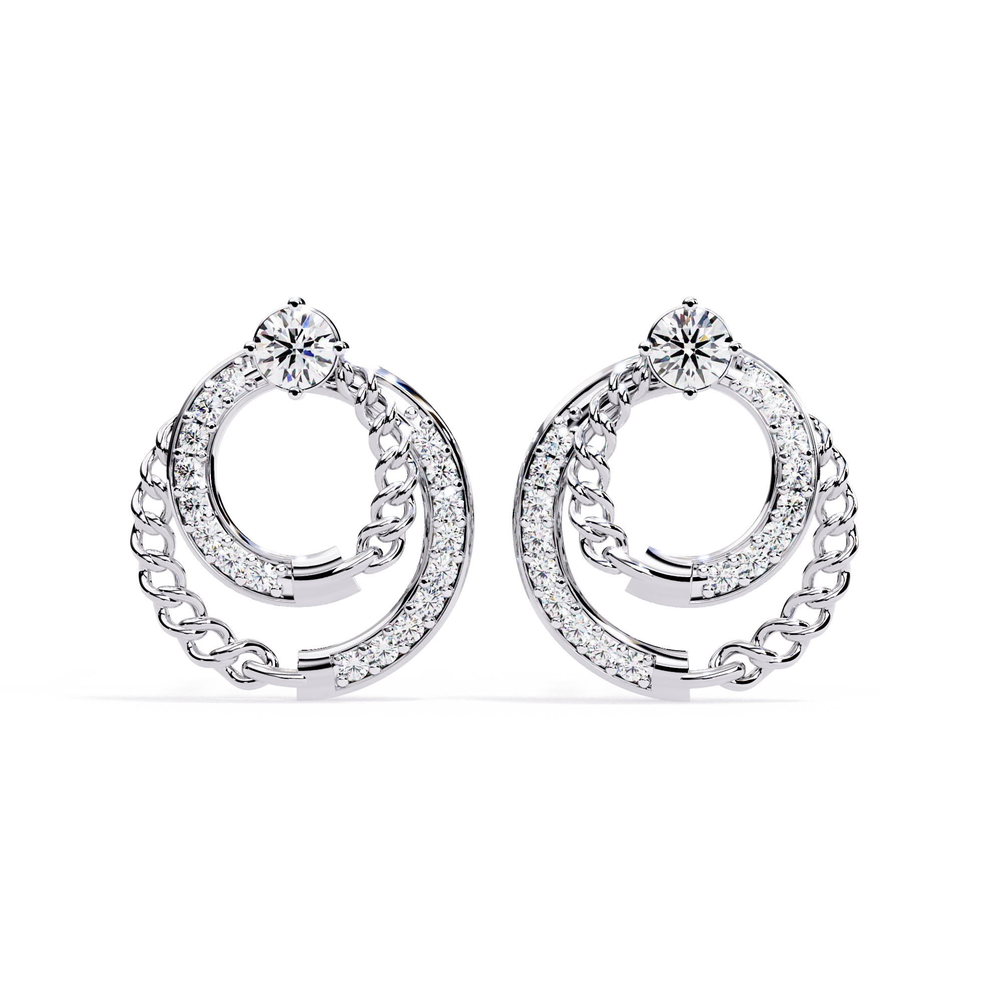 Helix Spark Stud Earrings | Proffini Jewels