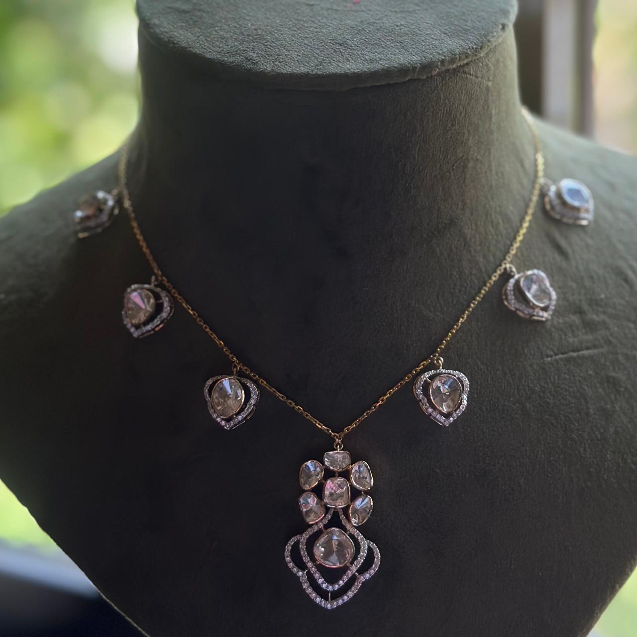 Heera Polki Necklace | Proffini Jewels