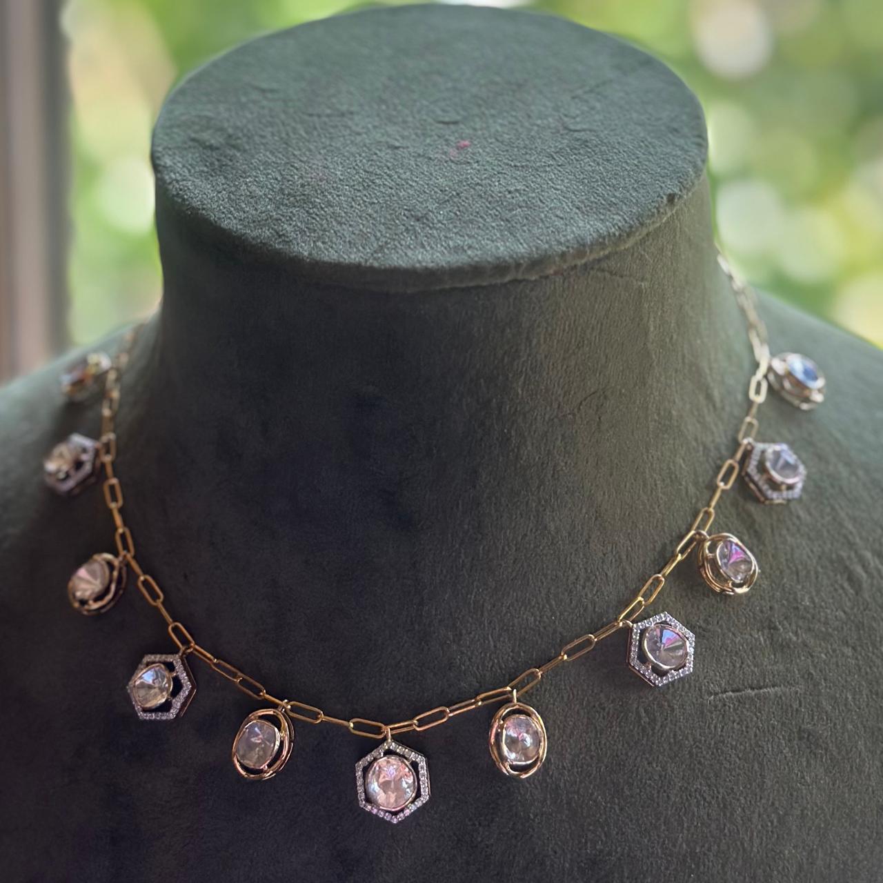 Jodha Polki Necklace | Proffini Jewels